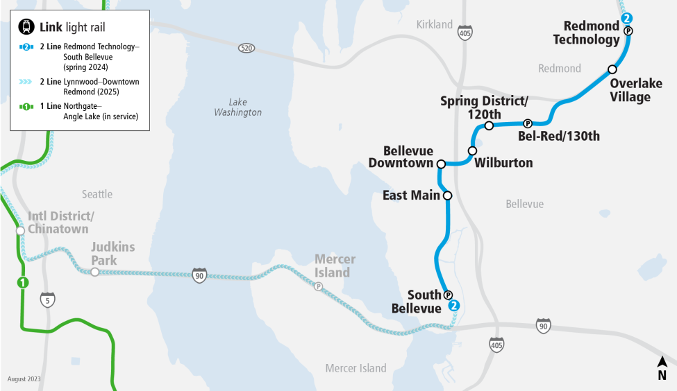 Get ready for new Link service on the Eastside next spring | Sound Transit